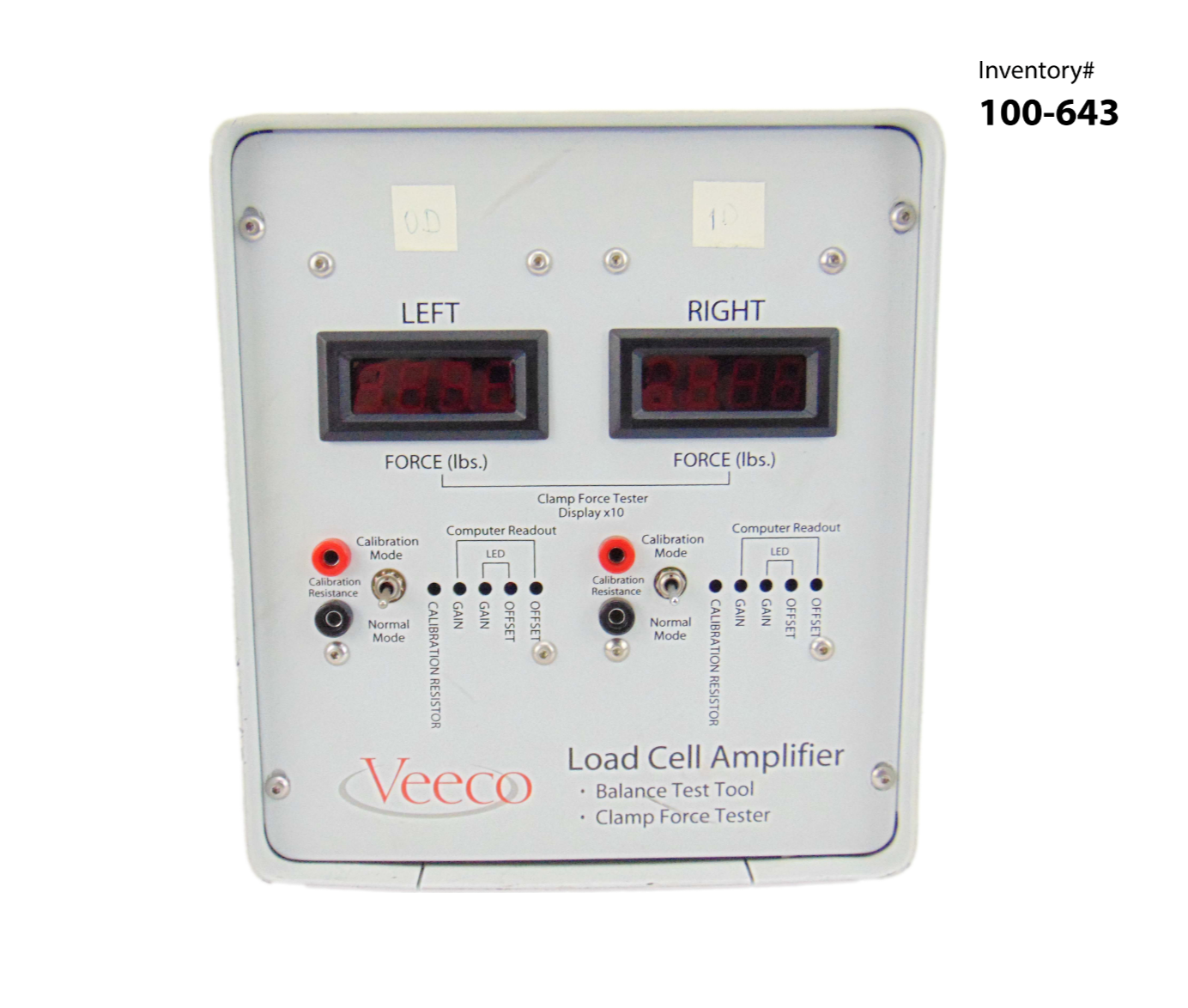 Veeco AS-00173-01 Load Cell Amplifier *used working | Tech Equipment ...