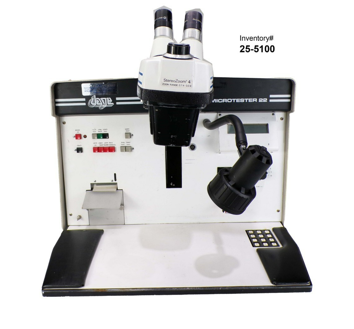 Dage Microtester 22 Wire Bond Pull Shear Tester *untested, being sold ...