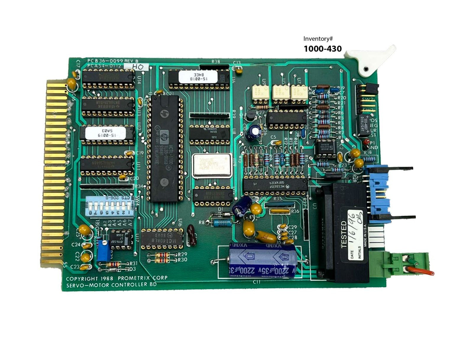 Prometrix 36-0099 B 54-0112 H0 Servo Motor Controller BD KLA Tencor FT ...