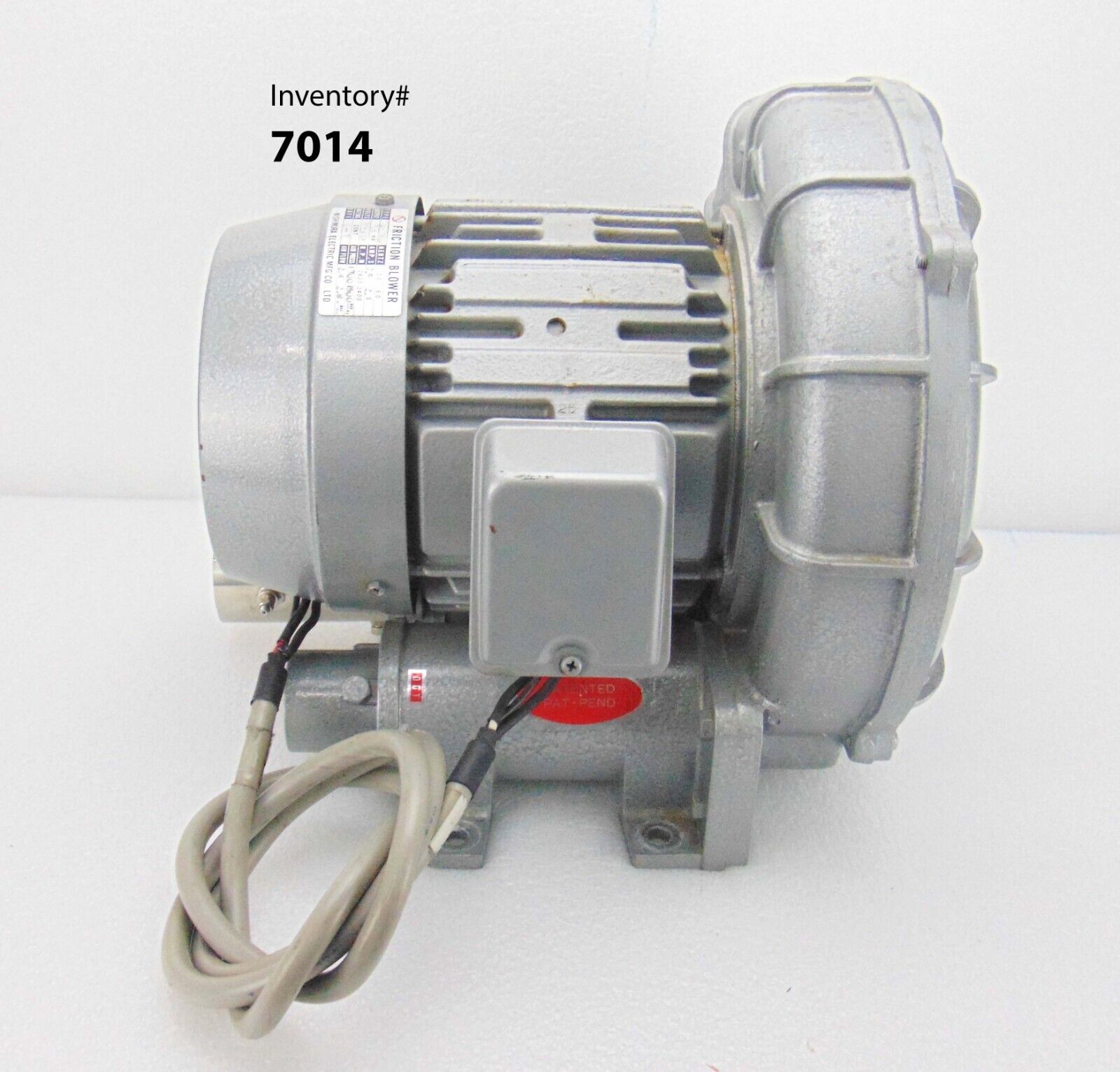 Nishimura FB-1500 Friction Blower *used working– Tech Equipment Spares, LLC