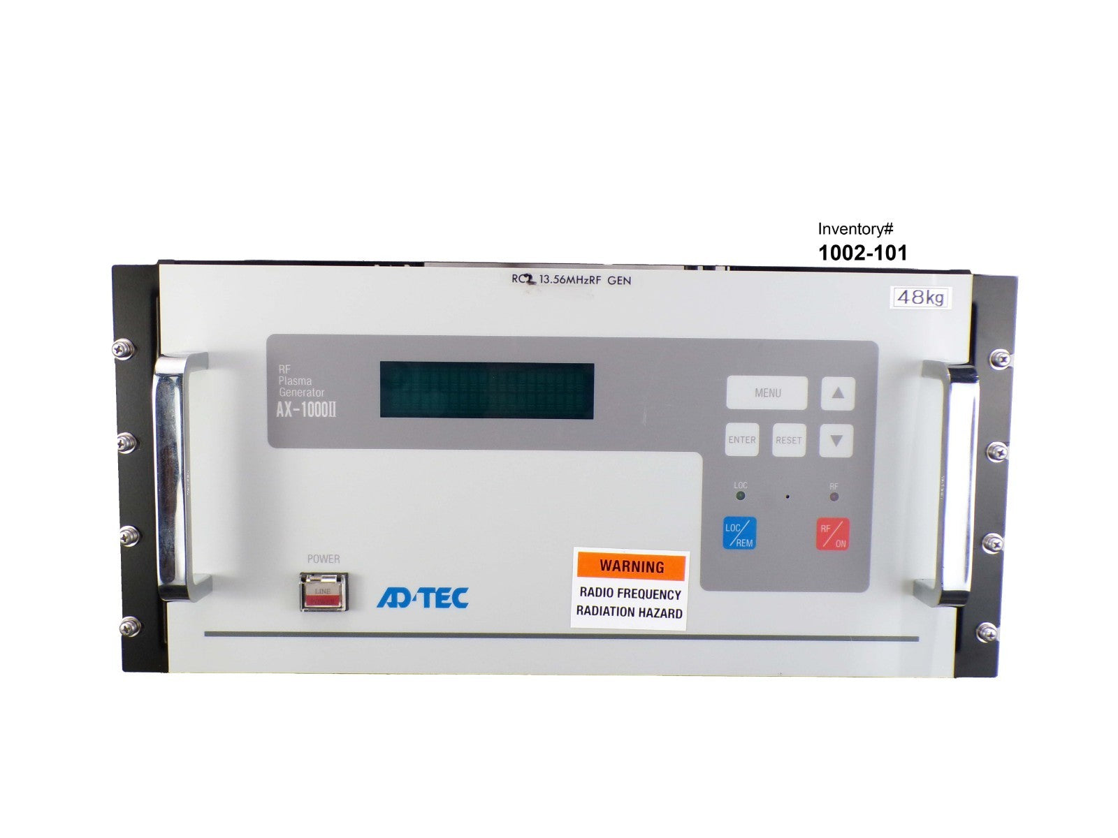 Adtec AX-1000II RF Plasma Generator AX-1000 II, 13.56 MHz, 1000W *used ...