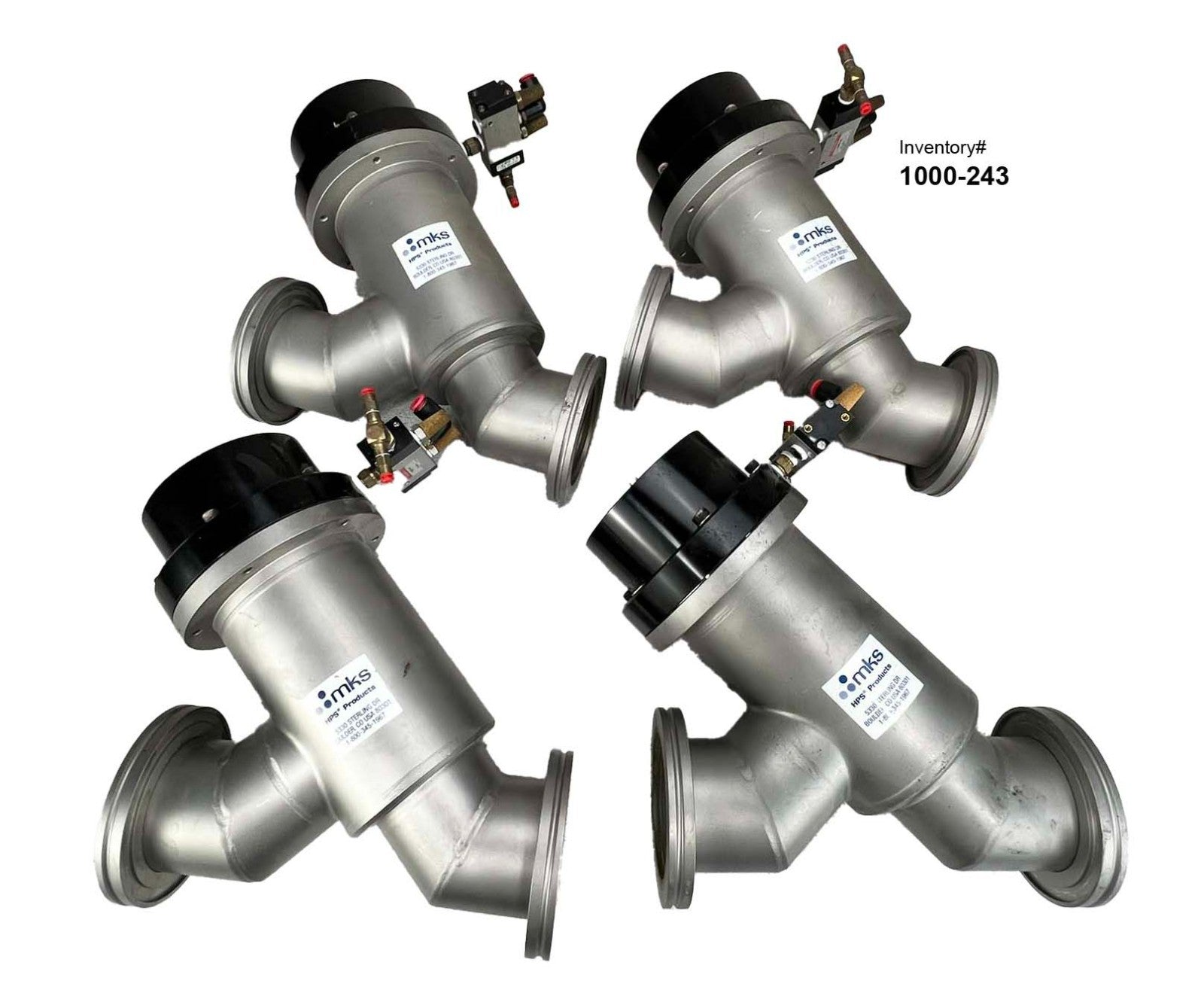 HPS MKS 162-0063P Inline Isolation Valve, lot of 4 *used working | Tech ...