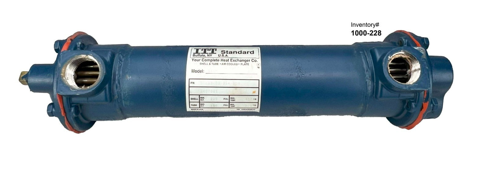 ITT Standard SSCF 5-163-03-014-058 Heat Exchanger *used working– Tech ...