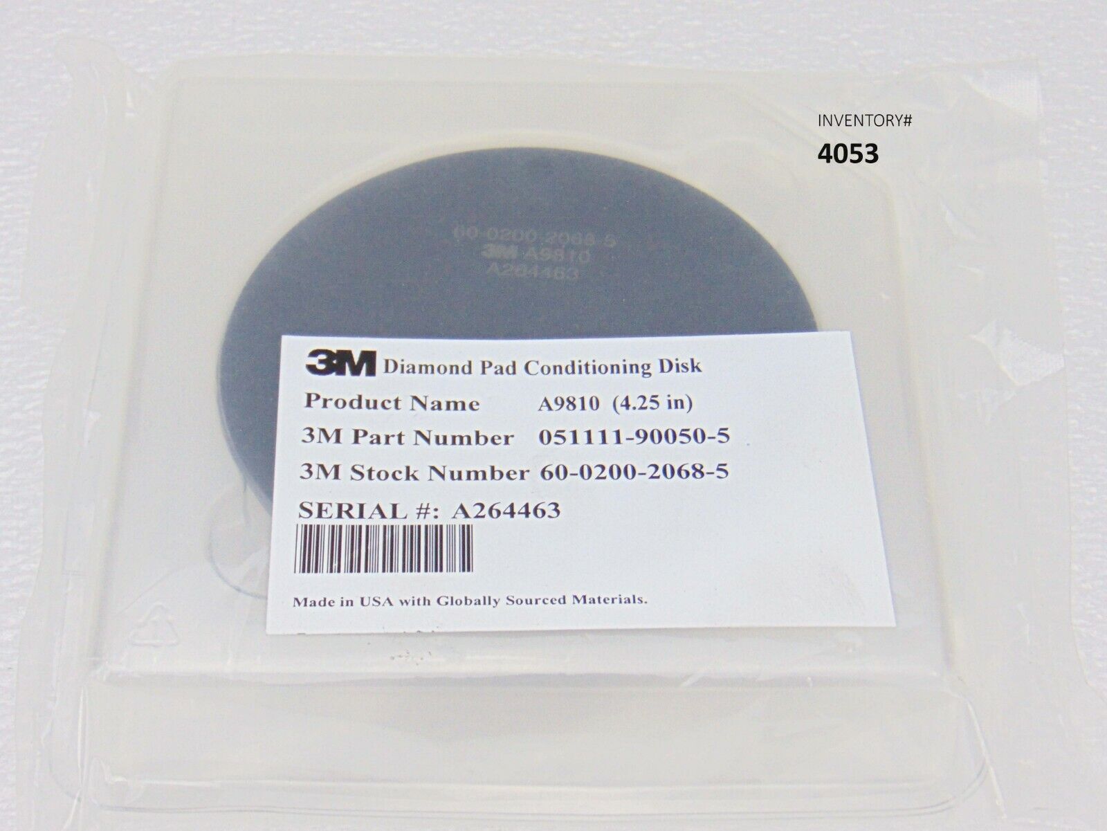 AMAT Applied Materials 0190-37635 PAD Conditioner Diamond A9810 3M CMP 051111-90 | Tech ...