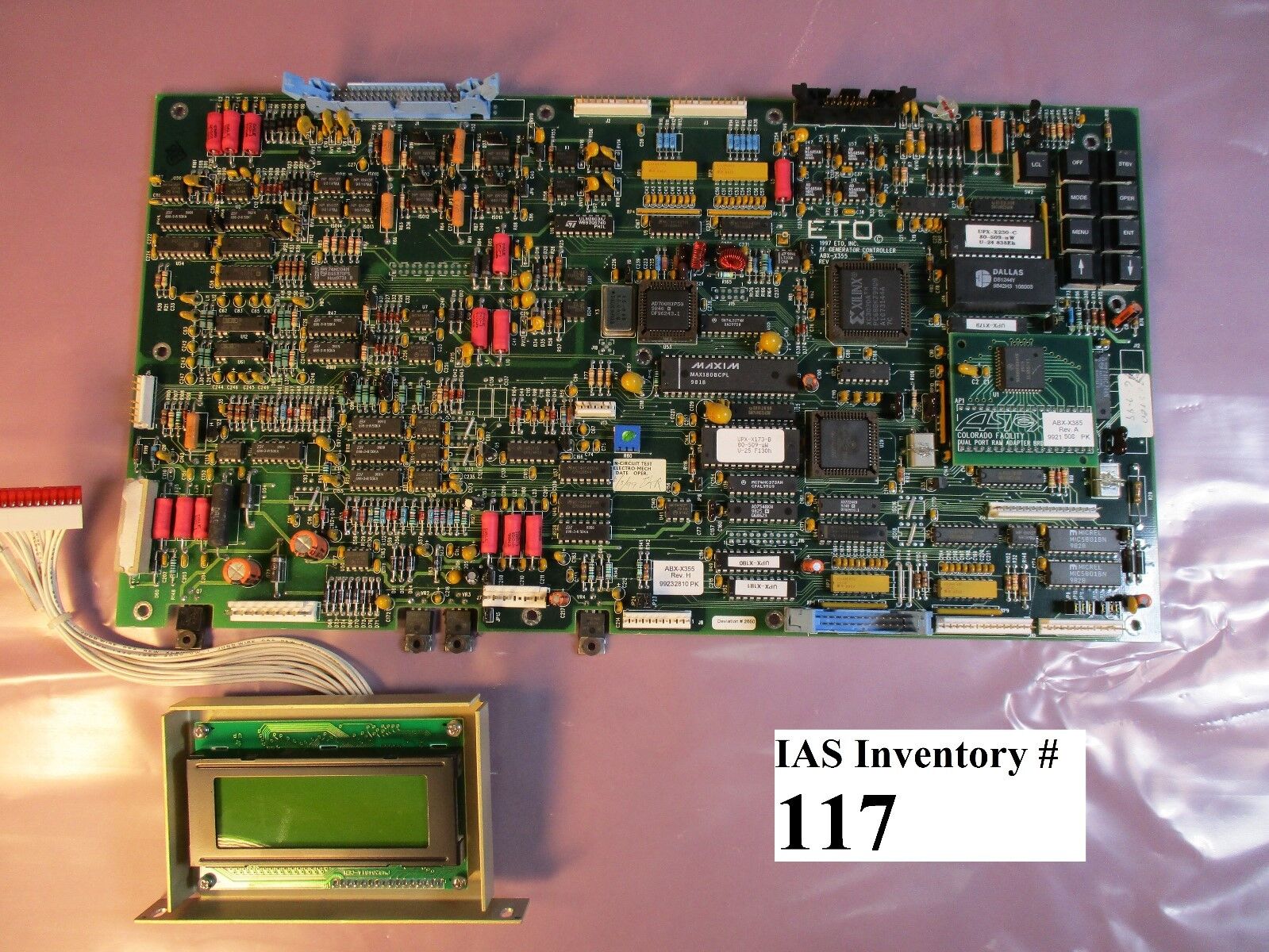 Astex ABX-X355 RF Generator Control PCB Rev T 80-S09-UW ETO Rack 0190 ...