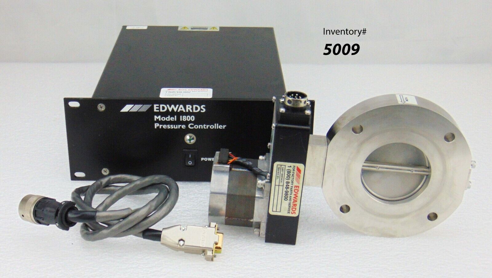 Edwards 1850 Throttle Valve 1800 Pressure Controller 83-296-003 *used ...