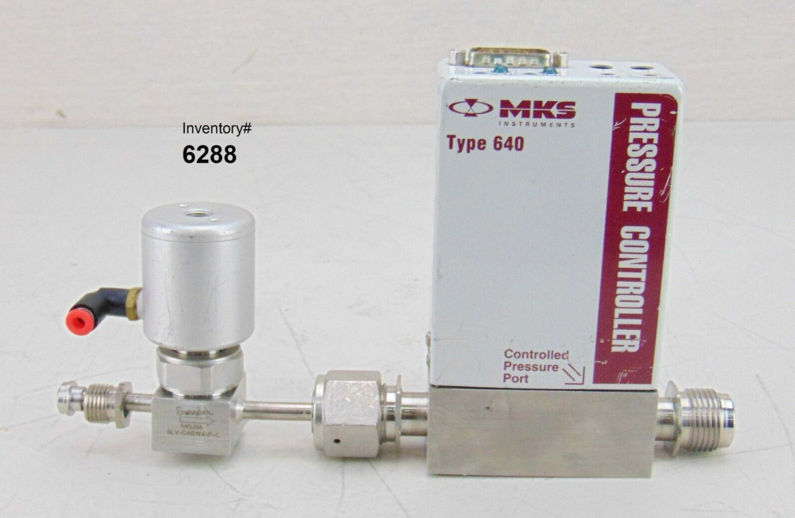 MKS 640A11TT1K62D Mass Flow Controller 10 Torr Swagelock 6LV-DABW4-P-C ...