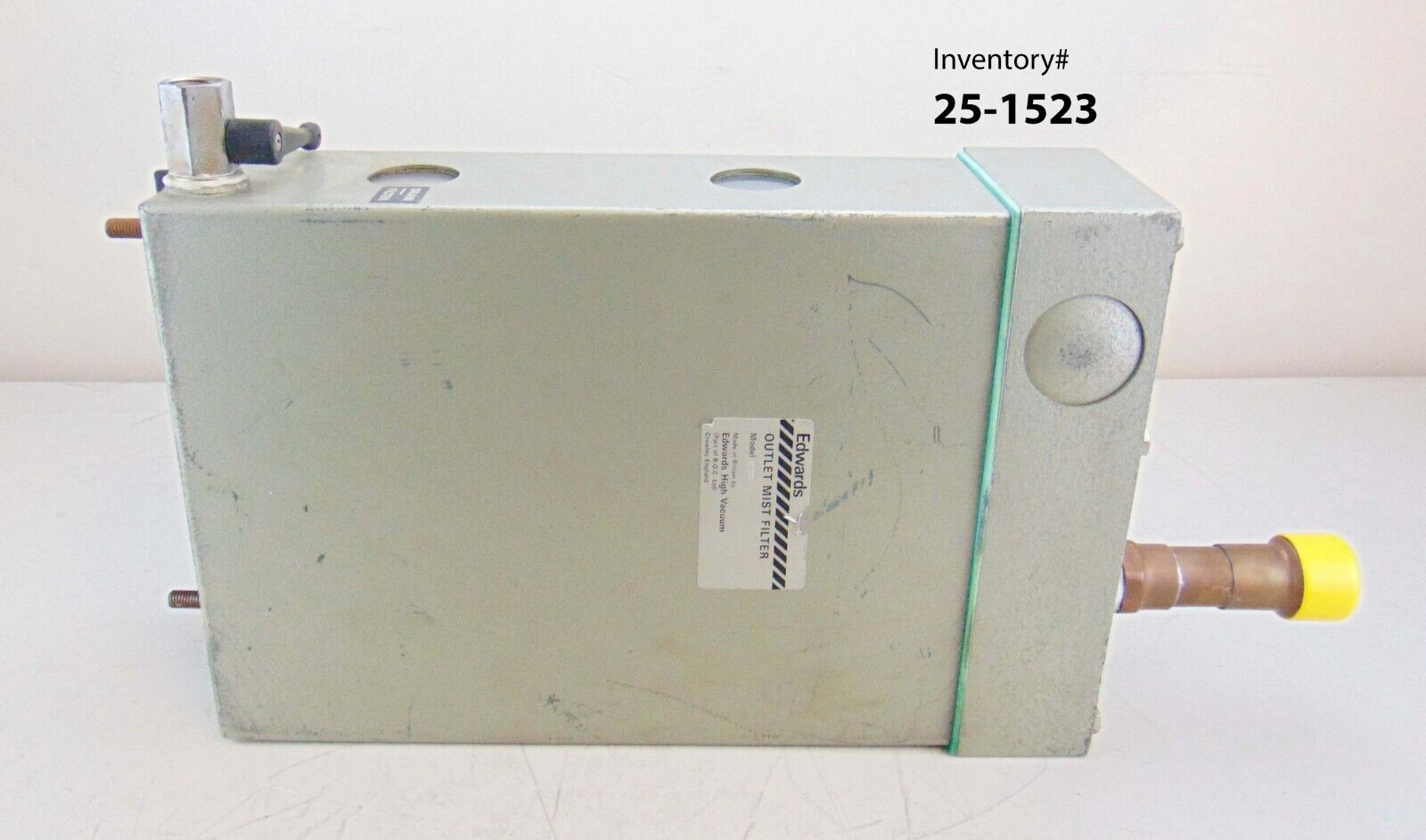 Edwards MF100 Outlet Mist Filter *used working | Tech Equipment Spares, LLC