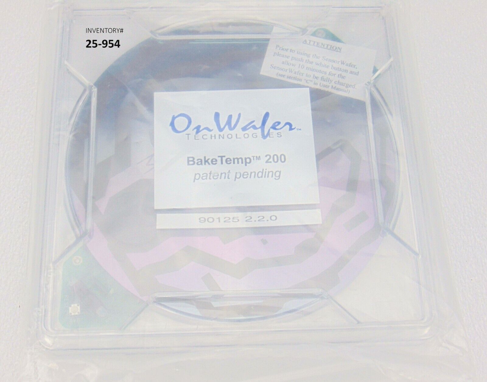 KLA Tencor On Wafer BakeTemp 200 SensArray Thermal Profile Wafer *new ...