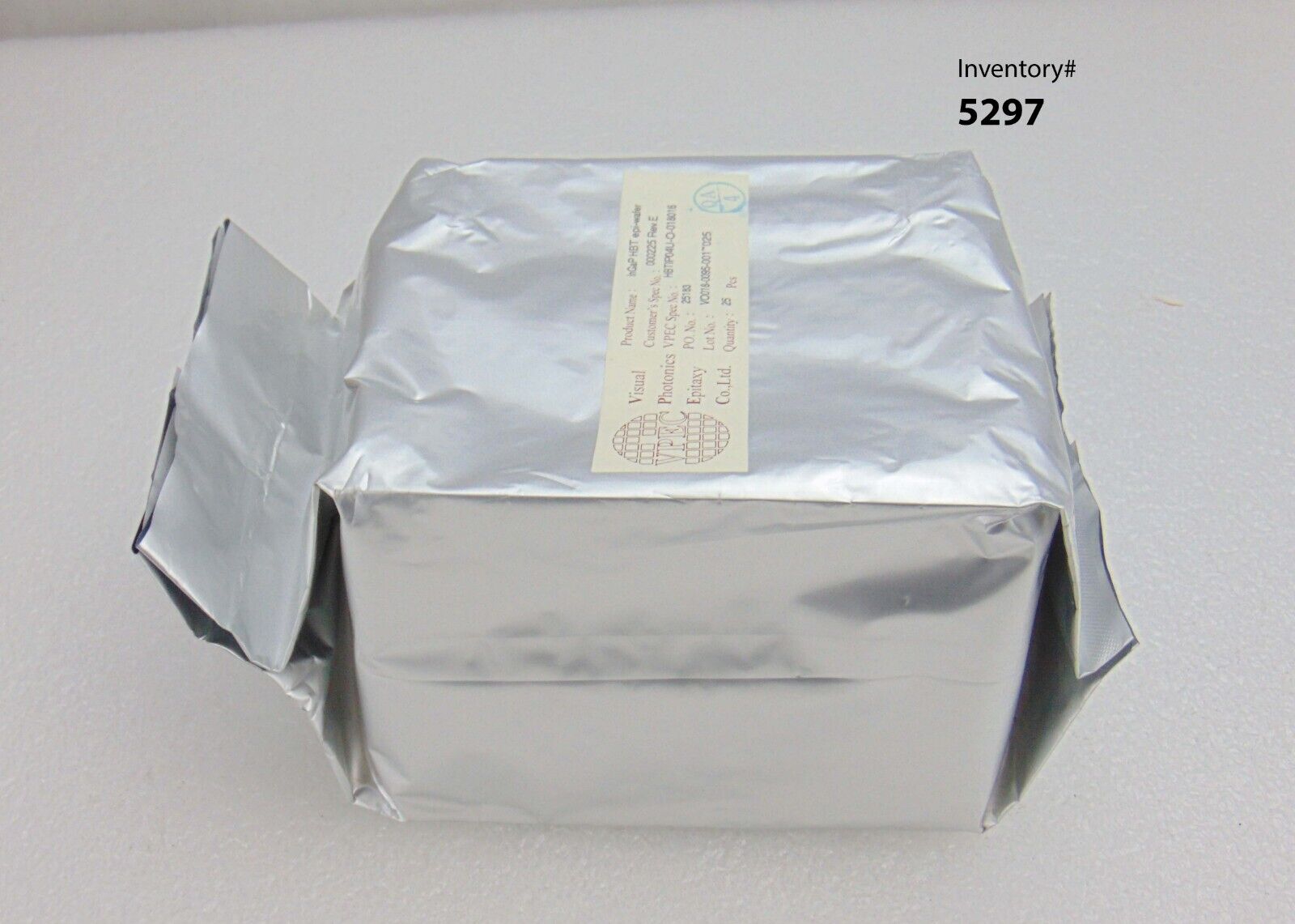 Visual Photonics Epitaxy HBTIP04U-O-018016 E InGaP HBT Epi Wafer 100mm ...